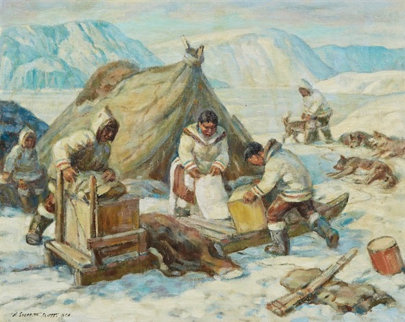 INUIT CAMP - ADAM SHERRIFF SCOTT, R.C.A. – Arcticfinearts